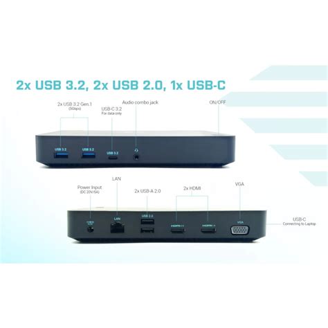 Itec Usb Usb C Thunderbolt X Display Docking Station Power Delivery W Iponcomp Com