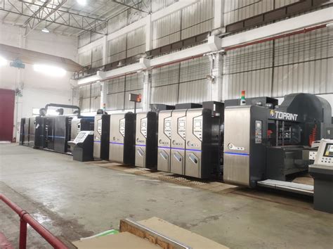 Inline Flexo Folder Gluer 300 Sheetsmin Flexo Printing Slotting Die Cutting Machine