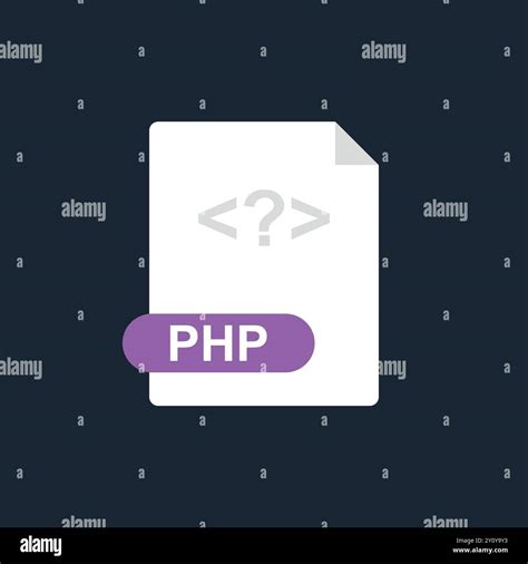 Php File Icon Hypertext Preprocessor Programming Language Vector Stock Vector Image And Art Alamy