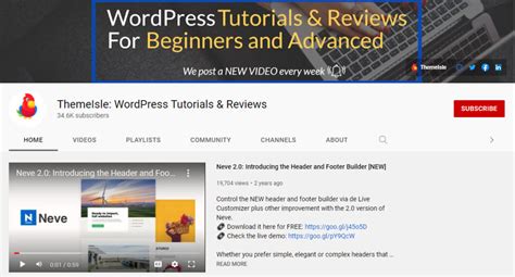 10 Best WordPress Tutorial YouTube Channels To Subscribe Now With Video LearnWoo