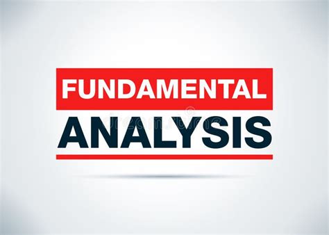 Fundamental Analysis Abstract Flat Background Design Illustration Stock Illustration