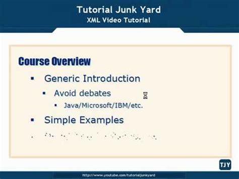 XML Tutorial Course Overview YouTube