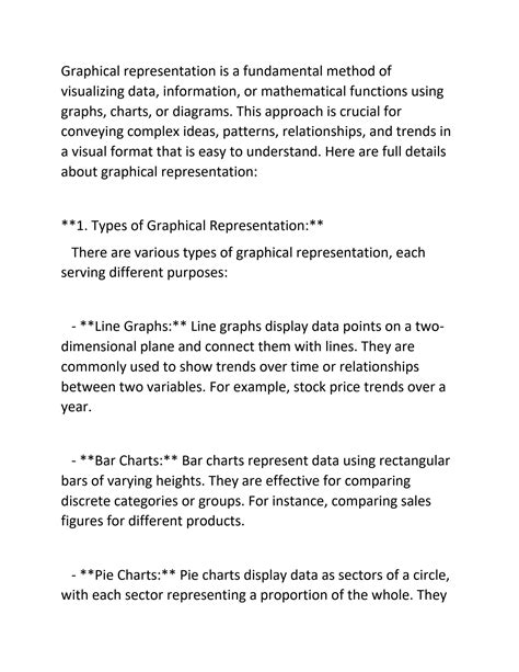 Solution Graphical Representation Is A Fundamental Method Of