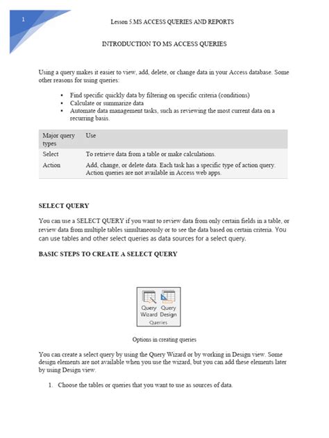 Queries Pdf Information Retrieval Microsoft Access