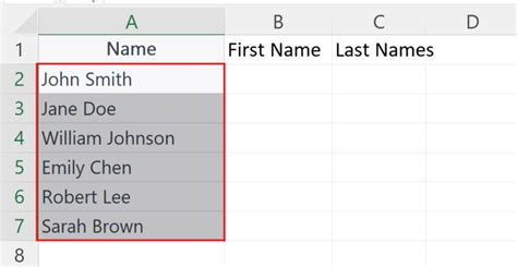 How To Split Names In Excel Into Two Columns Spreadcheaters