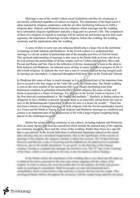 Religion Essay Genl1021 World Religions Unsw Thinkswap