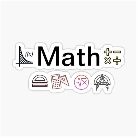 Math Stickers For School Life Portadas De Matematicas Ejercicios