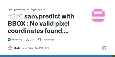 Sampredict With Bbox No Valid Pixel Coordinates Found Typeerror