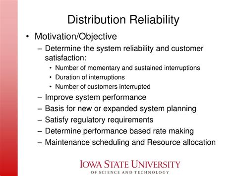 Ppt Distribution System Reliability Evaluation Powerpoint Presentation Id219831