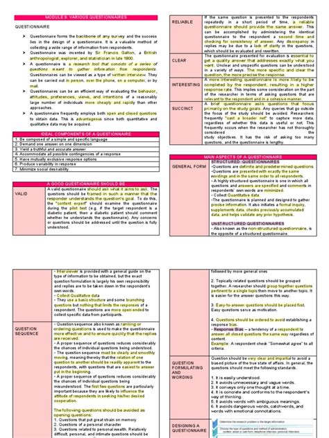 Eapp Module 9 And 10 Pdf Questionnaire Multiple Choice