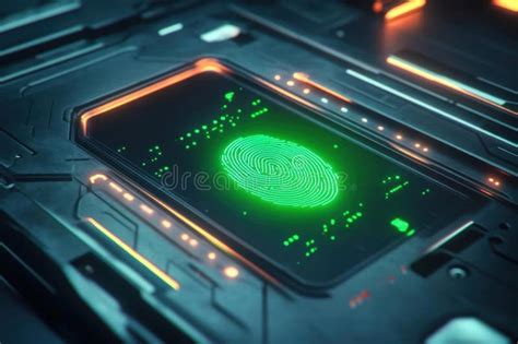Futuristic Fingerprint Scanner A Glimpse Into The Future Of Security