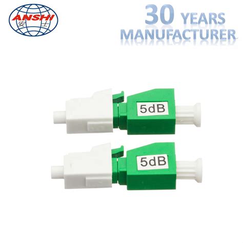 Ftth Female To Male Fiber Optic Attenuator 5db 10db Optic Lc Apc Attenuator