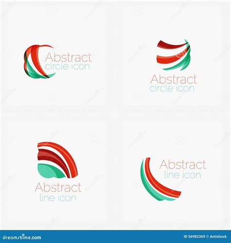 Abstract Symmetric Geometric Shapes Business Icon Stock Vector Illustration Of Corporate