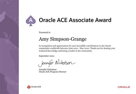 Amy Simpson Grange On Linkedin Oracleace Oracleace Oracle