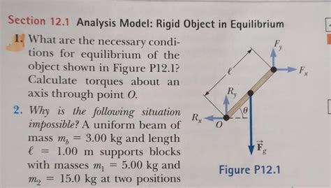 Solved Section 121 Analysis Model Rigid Object In