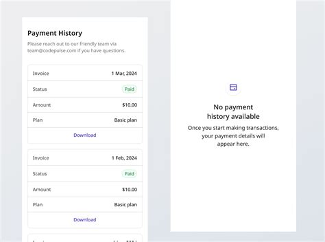 Challenge Billing History Section Greatfrontend Projects Real