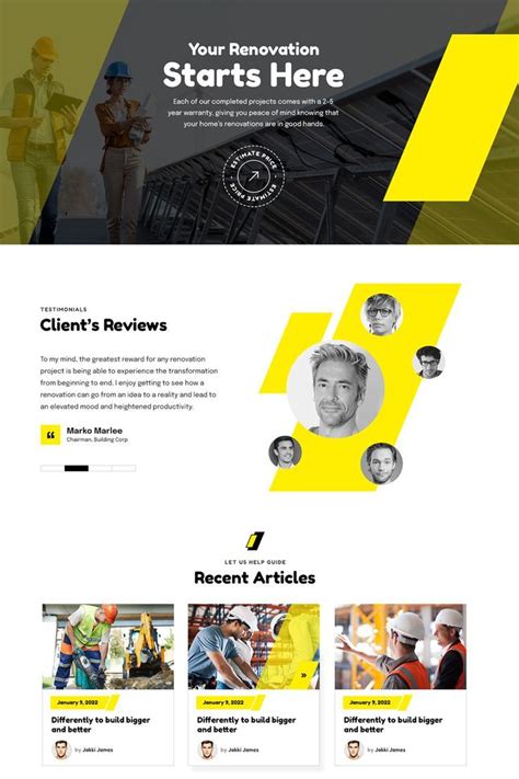 Builty Industrial And Building Construction Html Template Website