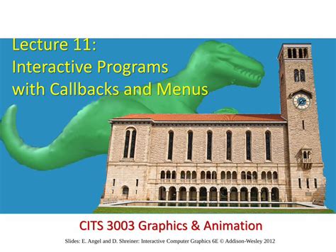 Pdf Lecture 11 Interactive Programs With Callbacks And Menus€¦ · The Reshape Callback Cont