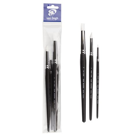 Set De 3 Pinceles De Goma Suave Artbendix