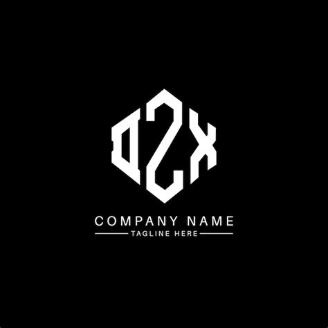premium vector dzx letter logo design with polygon shape dzx polygon