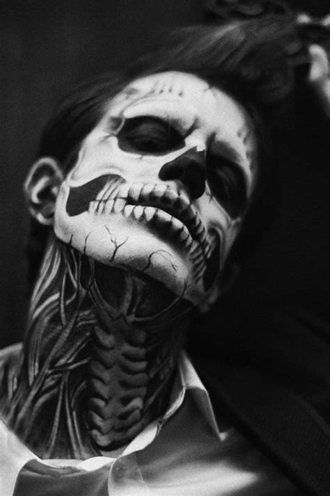 Male Skull Makeup