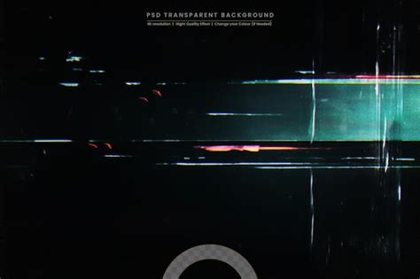 Premium Psd Glitch Texture Digital Artifacts Screen Distortion Blue Red Orange Color Wave