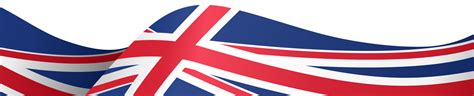 Waving Flag Of Uk Isolated On Png Or Transparent Background Symbols Of