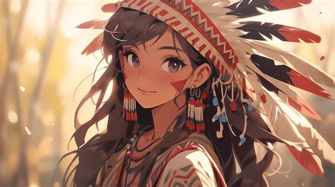 Premium Ai Image Hand Drawn Cartoon Beautiful Indian Girl Illustration