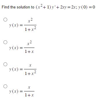 Solved Solving First Order Linear DE Using Integrating Chegg