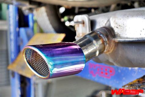 오로라 하이테크 와프배기 기아 올 뉴 쏘렌토um 차량의 와프 배기 레인보우 120파이 타원형 싱글팁 작업