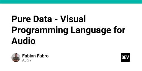 Pure Data Visual Programming Language For Audio