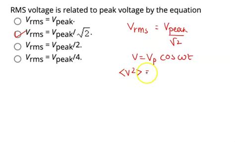 SOLVED Could You Show The Steps For The Derivation Of Vrms Please
