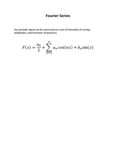 2 Cos Sin Fourier Series Pdf