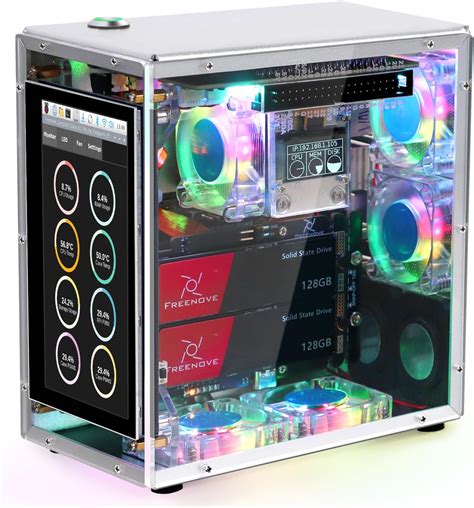 Freenove Raspberry Pi 5 Nas Case Kit With 1x 128gb Ssd