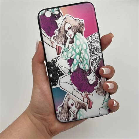 قاب گوشی Iphone 6 Plus آیفون برجسته ضد اثر انگشت طرح استایل دختر کد