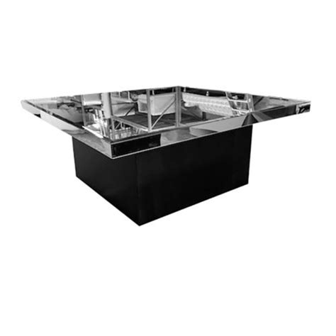 Gold Plexiglass Mirror Table Mtb Event Rental