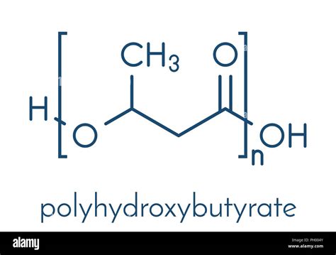 Polyhydroxybutyrate Phb Biodegradable Plastic Chemical Structure Polymer That Is Both Bio