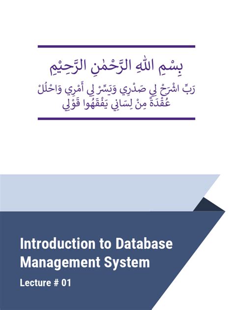 Lecture 01 Introduction To Database Pdf Databases Computer File