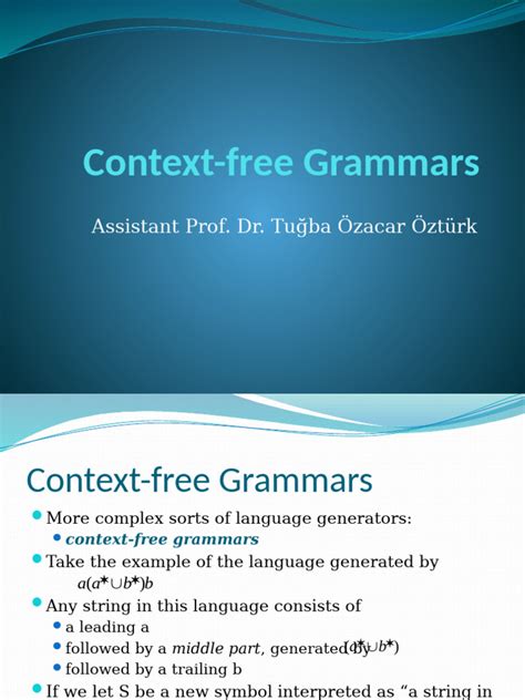 Context Free Grammars 2 Pdf Theoretical Computer Science Mathematical Logic