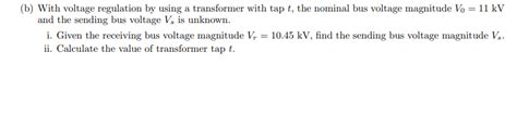 Solved Problem Consider A Radial Transmission Power System Chegg Com