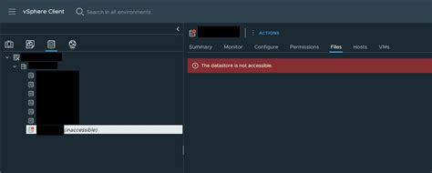 Datastores May Show As Accessible But Will Not Have Any Reference To The Esxi Hosts Or Virtual