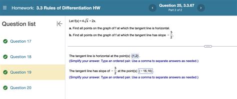 Solved Question List Question 17 Question 18 Question 19