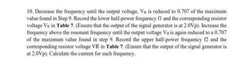 LAB OBJECTIVES 1 Calculate The Resonant Frequency Of Chegg Com