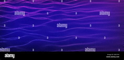 Metaverse Technology Background With Connected Dots On 3d Wave