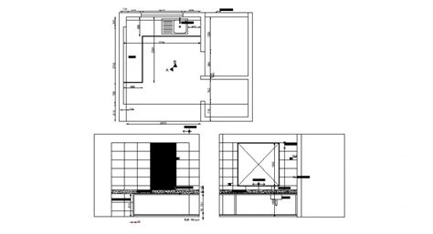 Kitchen Construction Detail Plan And Elevation 2d View Cad Block Autocad File