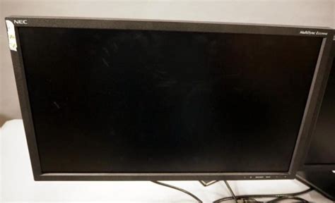 Nec Multisync 23 Led Lcd Monitors Model E233wmi Qty 2 With Planar Dual Monitor Stand Mayo