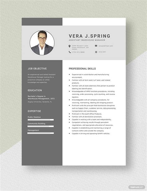 Assistant Bar Manager Resume In Word Pages Download Assistant Bar Manager Resume In Word Pages Download