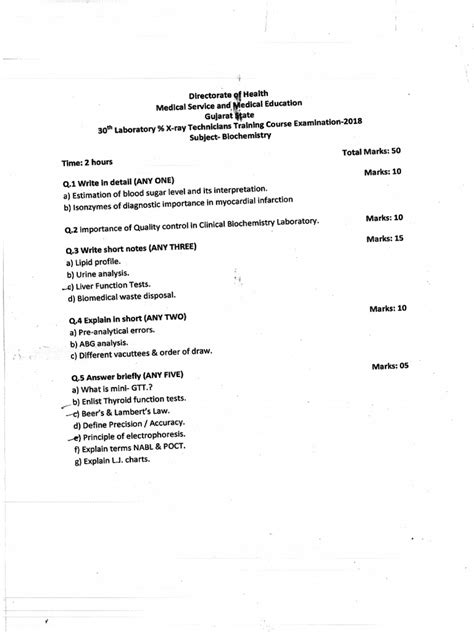 Biochemistry Dmlt 2018 Pdf