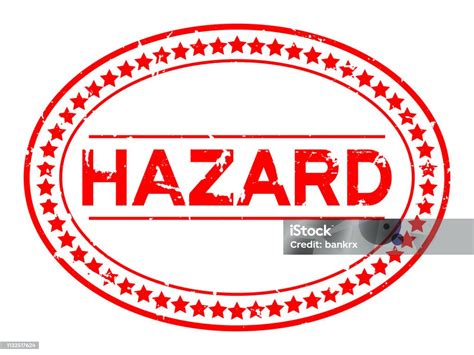 그런 지 빨간색 위험 단어 타원형 고무 인감 스탬프 흰색 바탕에 0명에 대한 스톡 벡터 아트 및 기타 이미지 0명 건강관리와 의술 경계 표지 Istock