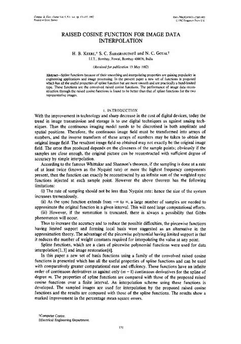PDF Raised Cosine Function For Image Data Interpolation DOKUMEN TIPS